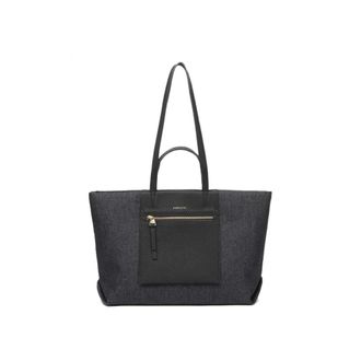 Abbacino Femme, Sacs, Noir, Taille: ONE Size Sac Shopper en Tissu Jean