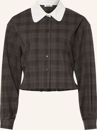 Sandro Sandro Bluse Mit Plissees grau