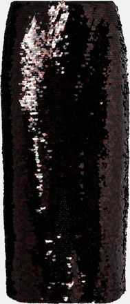 Staud Bleistiftrock Ciara mit Pailletten