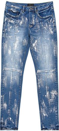 Purple jean P001 à coupe droite - Bleu