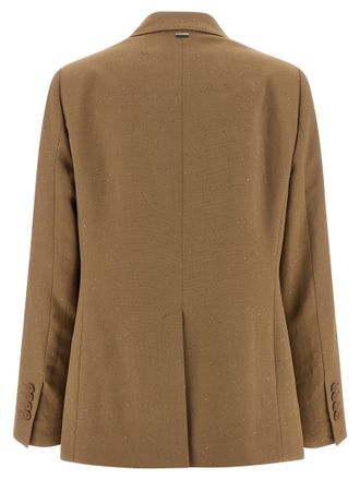 Herno Womens Beige Viscose Blazer Clothing