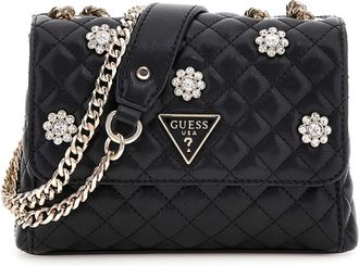 Guess Everlee Mini Convertible Xbody Flap Bag Black