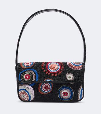 Staud Schultertasche Tommy Small mit Zierperlen