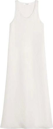 Maison Kitsun&eacute; Femme, Robes, Blanc, Taille: 36 FR Long Tank Dress