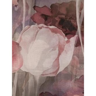 D'Aniello Floral Print Modal Scarf - Pink