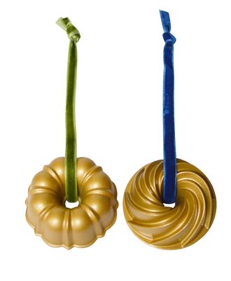 Nordic Ware Gugelhupfen-Ornament-Set, goldfarben, 2-teilig