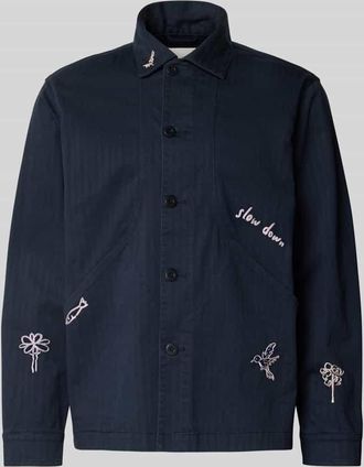 For&eacute;t Hemdjacke mit Stickerei-Details