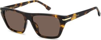 Victoria Beckham Femme, Accessoires, Brun, Taille: 54 MM 1005/S Lunettes de soleil
