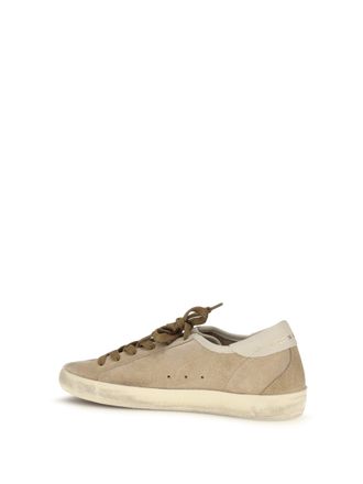 Golden Goose Womens Sneakers Super Star Tobacco-Cream Trainers Tobacco/cream