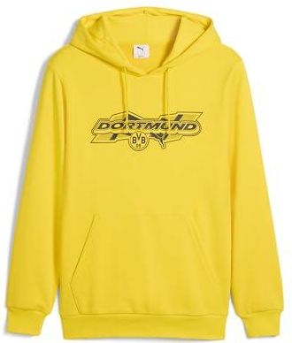 Puma Sweat &agrave; capuche Borussia Dortmund FtblCulture pour homme, Faster Yellow Black, M