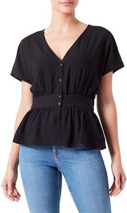 Vila Vila Vimathilde S/S Top Ka Haut, Noir, 42 Femmes