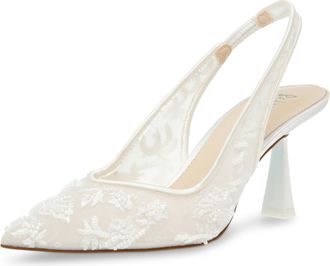 Betsey Johnson Damen Nikki Pumps, Elfenbein, 38.5 EU