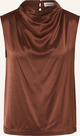 ottod'Ame Ottodame Blusentop Aus Satin braun