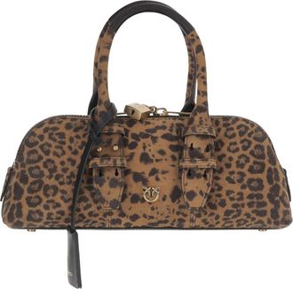 Pinko Pinko, Femme, Sacs, Rouge, Taille: ONE Size Escape Horizontal Bowling Bag