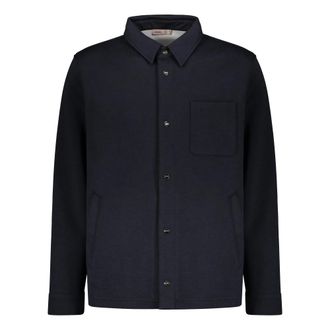 Herno Wollmischung Langarmshirt mit Taschen - - Shirts - Herren - Blau - XL
