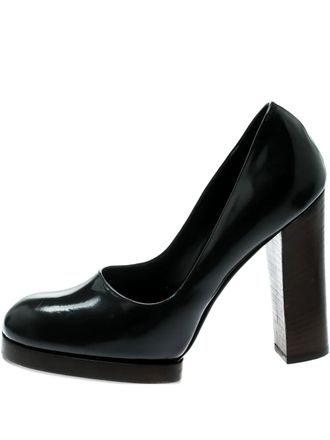 Gucci escarpins en cuir à talon - Noir