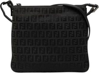 Fendi Pre-owned Canvas Crossbody - Femme - Pre-owned - Noir - Taille: ONE Size