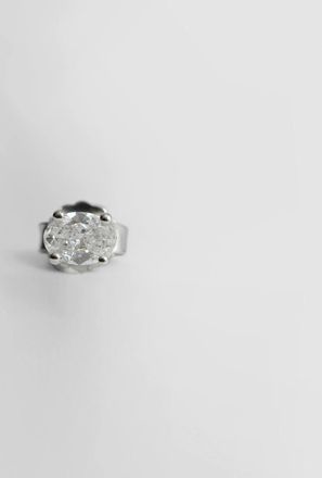 Botier White Gold Earring With Oval Cut Diamond