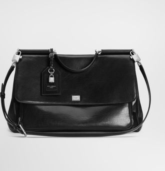 Dolce & Gabbana Handtasche My Sicily Aus Kalbsleder - Mann Shopper Schwarz Onesize