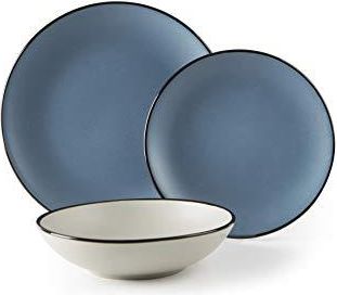 Excelsa Blue Moon Teller-Set, 18-teilig, Keramik