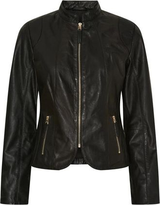 BTF-CPH Btfcph, Femme, Vestes, Noir, Taille: 44 FR Blouson moto noir avec accents or clair