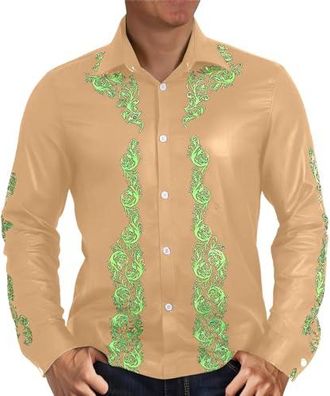 Generic T-shirt pour homme - Motif r&eacute;tro europ&eacute;en occidental - Imprim&eacute; - D&eacute;contract&eacute; - Confortable - Tendance - Commerce ext&eacute;rieur - Entreprise - Revers - Che