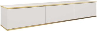 Selsey Selsey Mucalma - TV-Element h&auml;ngend, Wei&szlig; / Gold, 175 cm