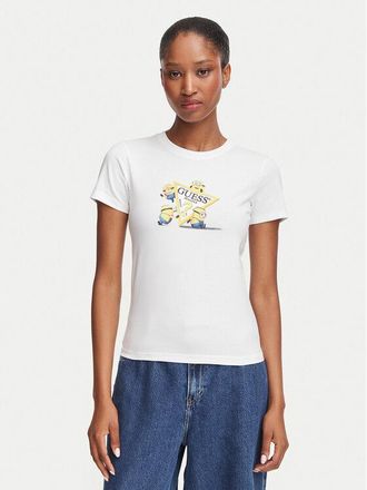 Guess T-Shirt W6YI62 K6415 Wei&szlig; Regular Fit