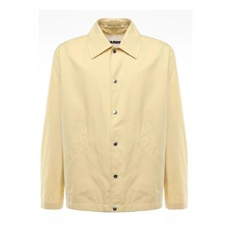 Jil Sander Pastellgelbe Baumwoll-Popeline-Jacke - - Jackets - Herren - Gelb - L