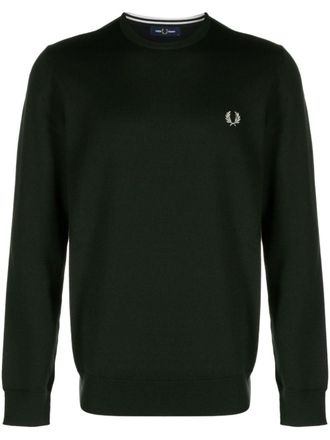 Fred Perry pull à logo brodé - Vert