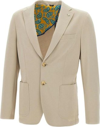 Manuel Ritz Homme, Vestes, Beige, Taille: 3XL Blazer Stretch en M&eacute;lange de Coton