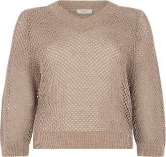 PESERICO Femme, Pulls, Beige, Taille: 38 FR Tricots