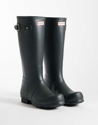 Hunter Original - Bottes hautes en caoutchouc - Olive fonc&eacute;-Vert