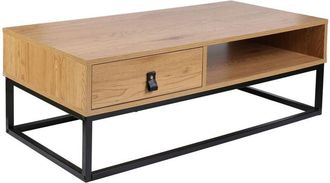 The Home Deco Factory The Home Deco Factory - Table basse en bois et m&eacute;tal Abbott