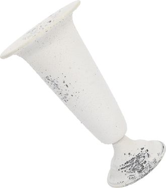 Angoily Vintage Metall Blumentopf Römischer Übertopf Rustikale Deko Vase Hochbeinig Wetterfest für Trocken Künstliche Blumen Wohnzimmer Tischdeko