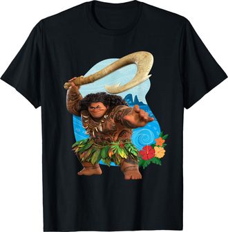 Disney Vaiana 2 Tropical Island Adventure Maui & Fish Hook T-Shirt