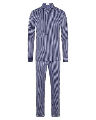 Novila Langer Pyjama Ralph mit Streifen in Popeline-Qualit&auml;t in