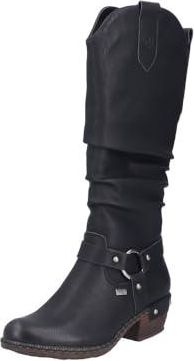 Rieker Bottes montantes pour femme - Noir - Taille 42 EU, Noir, 42 EU