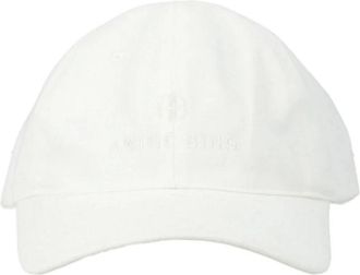 Anine Bing Femme, Accessoires, Blanc, Taille: ONE Size Jeremy Baseball Cap