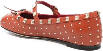 Valentino Garavani Rockstud Ballet Flat - Orange