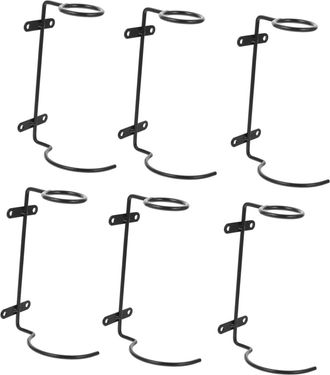 Cabilock 6 Stück Teiliges Wand weinregal aus Rostfreiem Eisen Stabiler Weinflaschenhalter für Rotwein Platzsparende Wandmontage Modernes Design für Stilvolle W