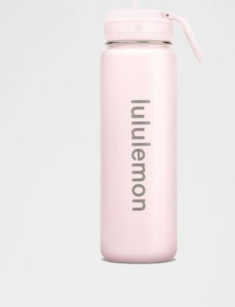 lululemon Bouteille deau Back to Life 710 ml Bouchon avec paille - Rose