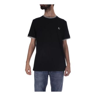 Fred Perry Homme, Tops, Bleu, Taille: XL T-Shirt &agrave; Manches Courtes