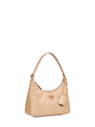 Prada Womens Mini Bag Re-Edition 2005 Camel Recycled Polyamide