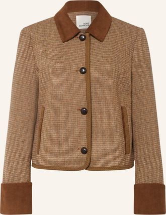 Sofie Schnoor Kastenjacke Kamikkasw Aus Tweed braun
