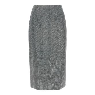 Ermanno Scervino Strassbesetzter Rock - - Skirts - Damen - Grau - M