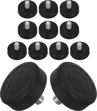 Angoily 12st&uuml;cke Schraubf&uuml;&szlig;e Aus Gummi Mit Sto&szlig;d&auml;mpfungspads F&uuml;r M&ouml;bel Wie Tisch Und Stuhl rutschfeste Gummipuffer Als Vibrationsd&auml;mpfer Und Bodenschoner