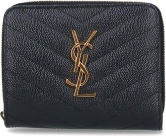 Saint Laurent Compact Zip Wallet Cassandre