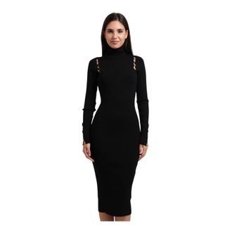 Fracomina Schmal geschnittenes Midikleid - - Dresses - Damen - Schwarzk - S