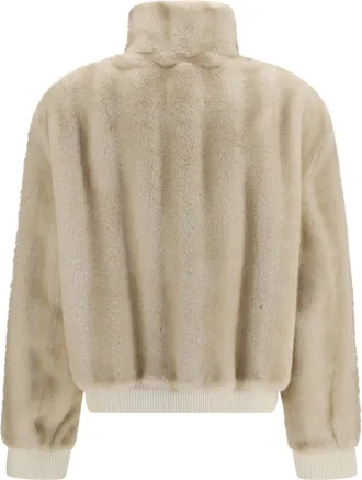 Sword 6.6.44 Faux Fur Jacket - Beige
